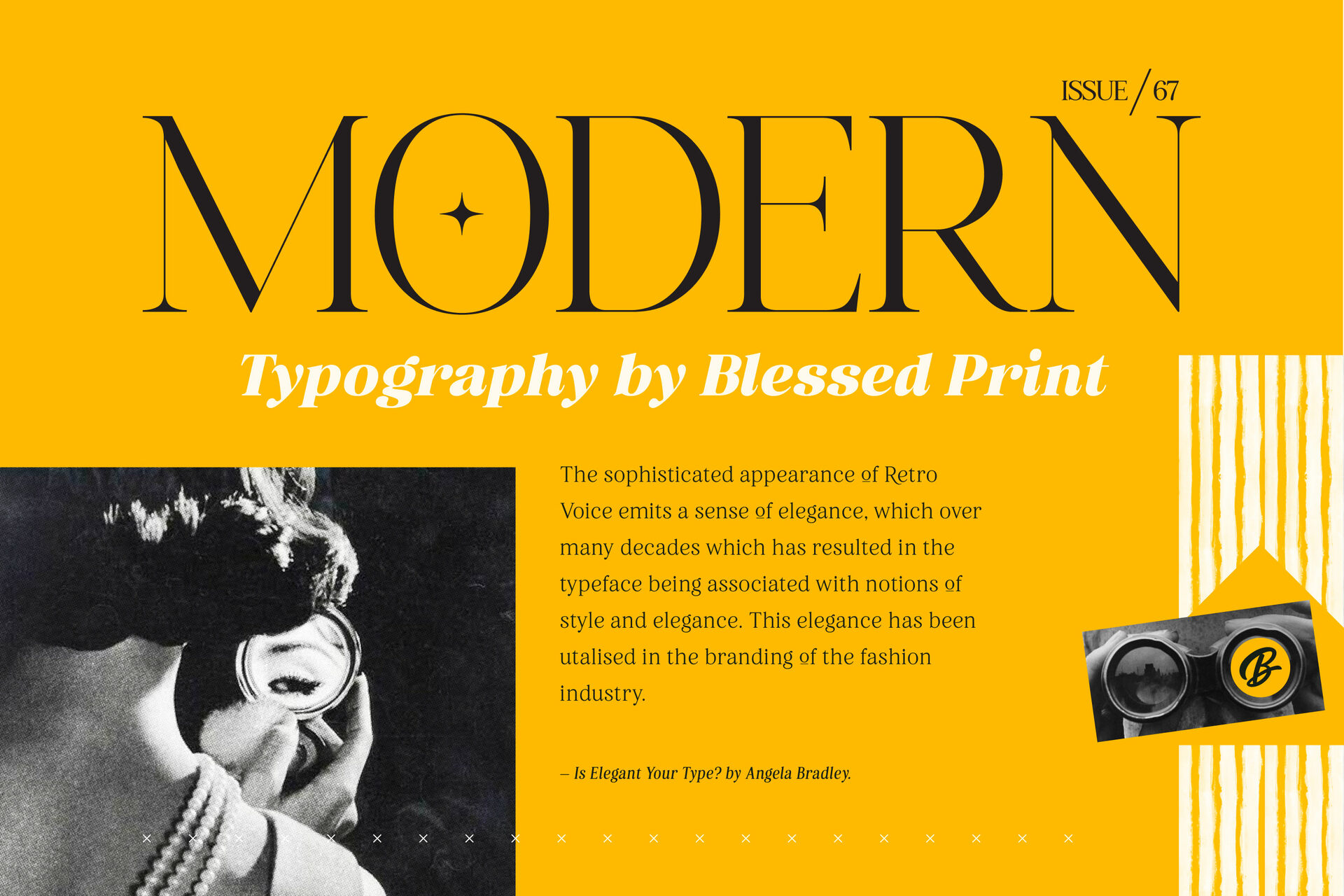 Retro Voice | Variable Serif Font by Blessed Print