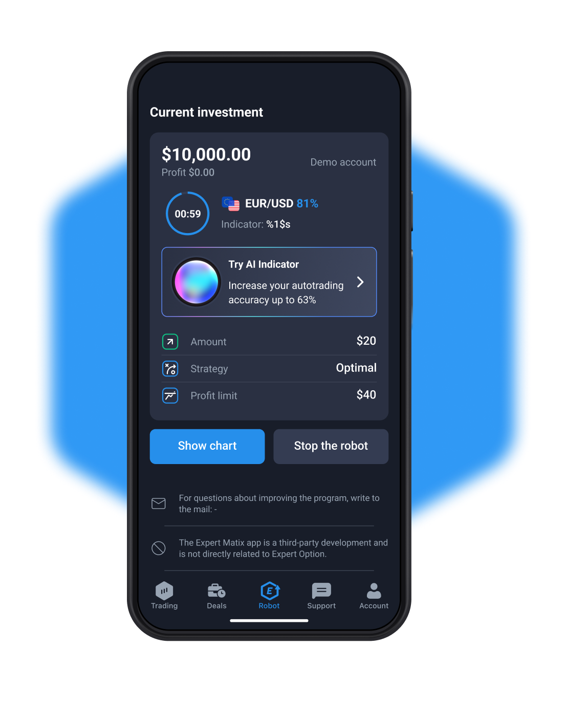 Tradematix Robot for Expert Option