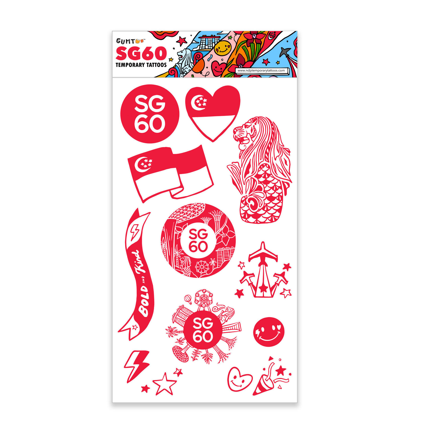 From SG50 to SG60: Celebrate NDP 2025 with Custom Temporary Tattoos