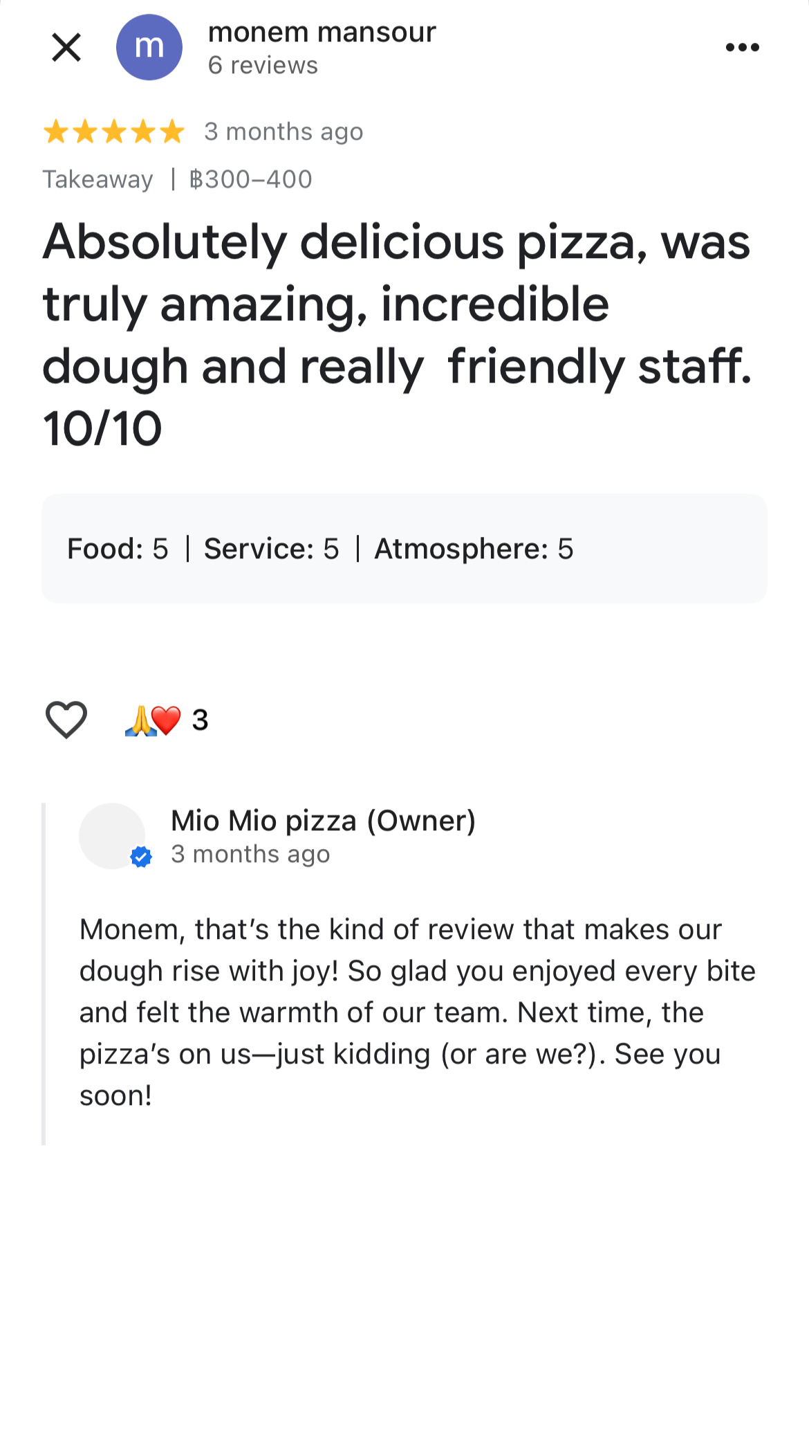Mio Mio pizza