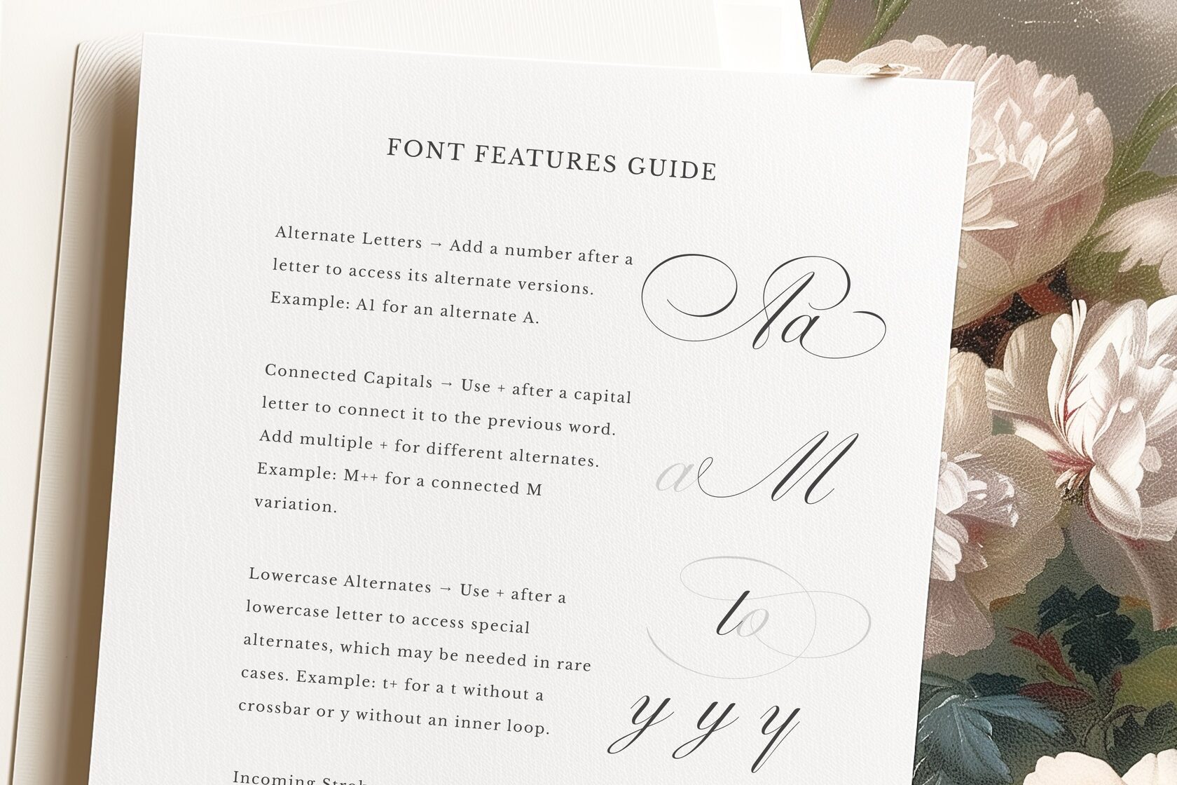 Beyond Perfection Script | Elegant Calligraphy by Blessed Print