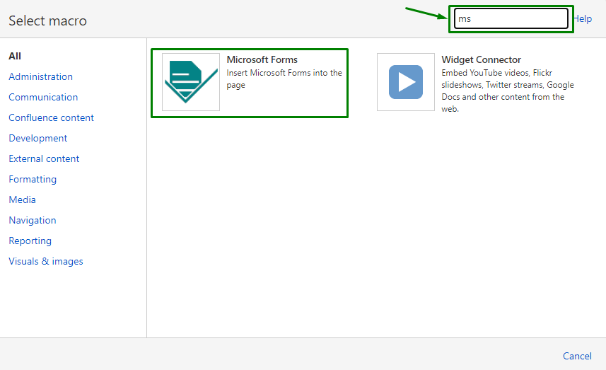 Create Forms in Confluence with Embedded Microsoft Forms