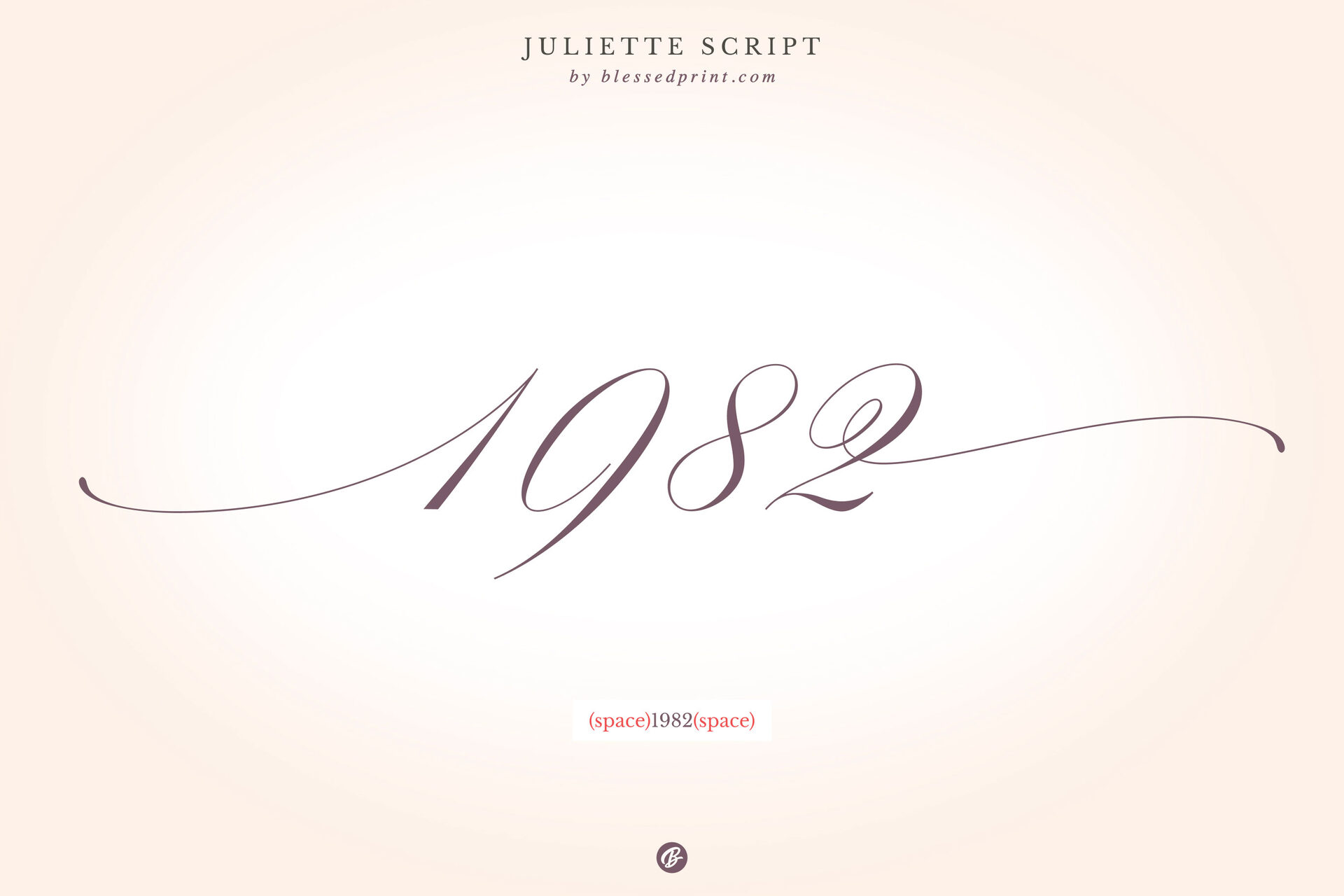 Juliette Font | Romantic wedding script by Blessed Print