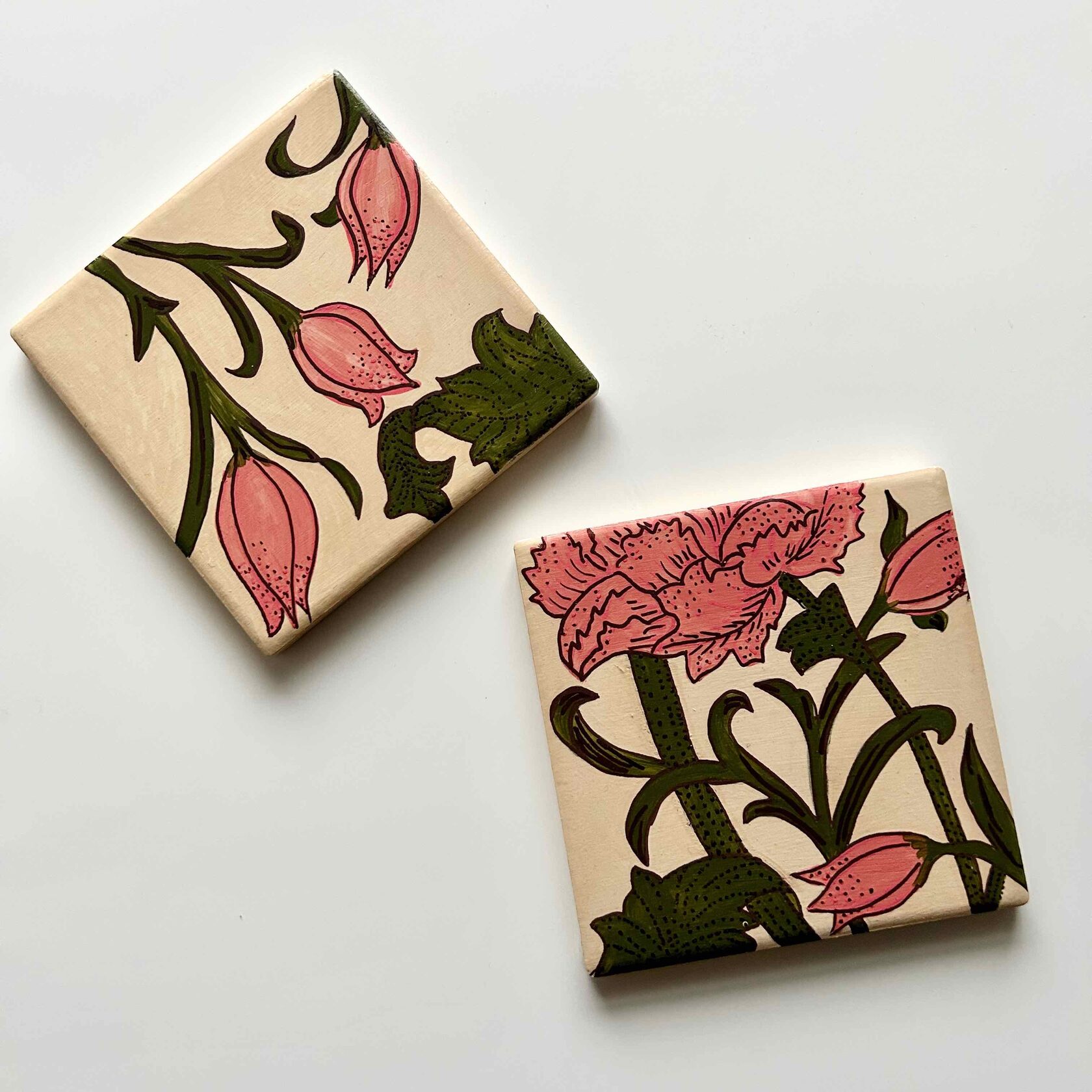 William Morris Tile Painting