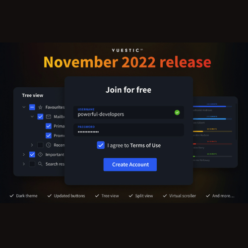 Vuestic UI Update | New Features, Dark Theme & Accessibility in Vue 3 Framework
