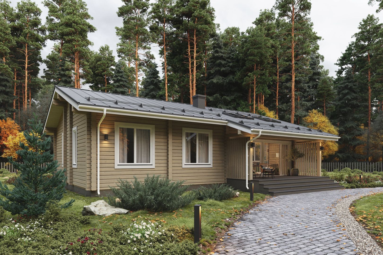 Salt Lake City Prefab Kit Homes | Prefab log home kit glulam - LogLuxe.eu