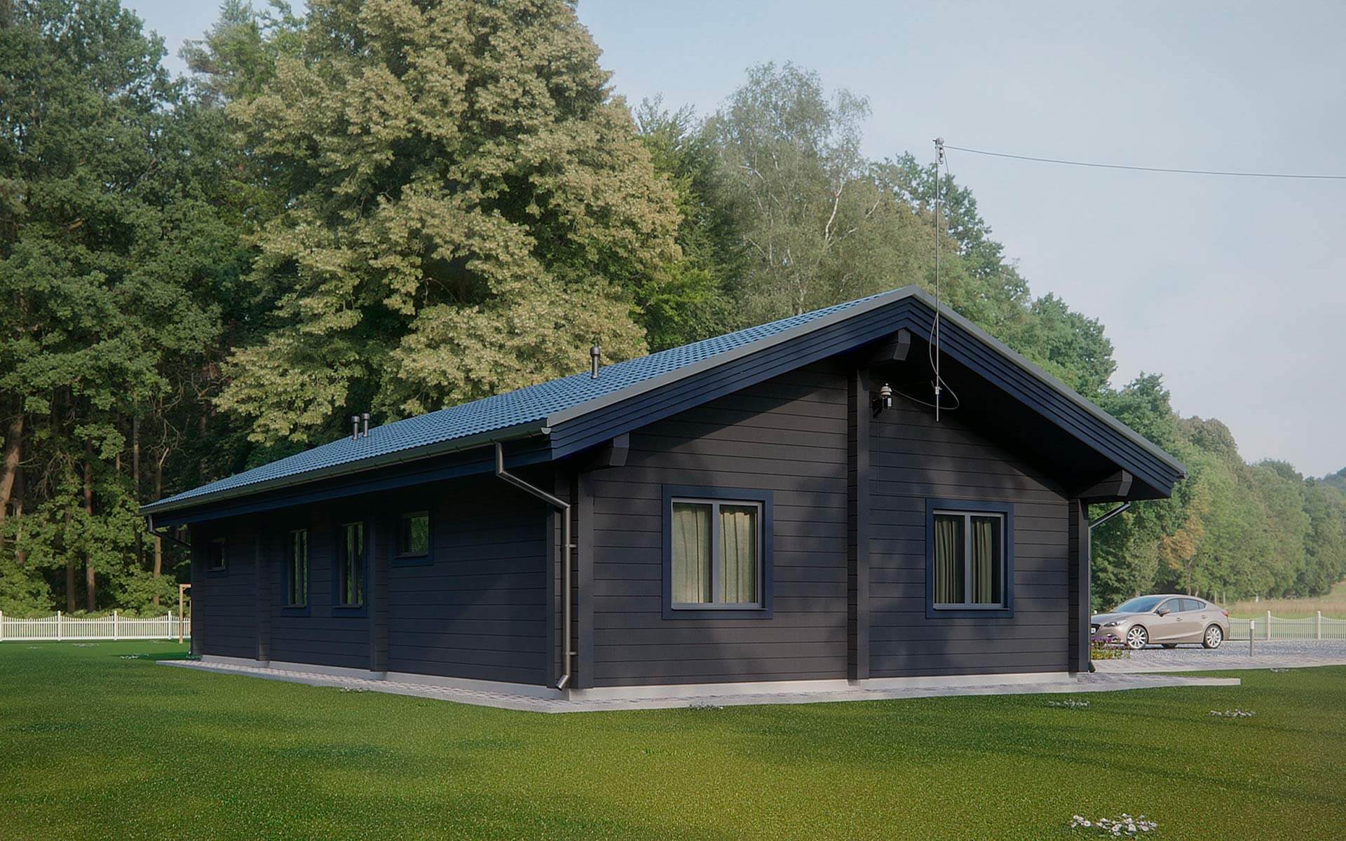 Premium prefab bigger home kit - Gotham - 1388 ft² / 129 m²