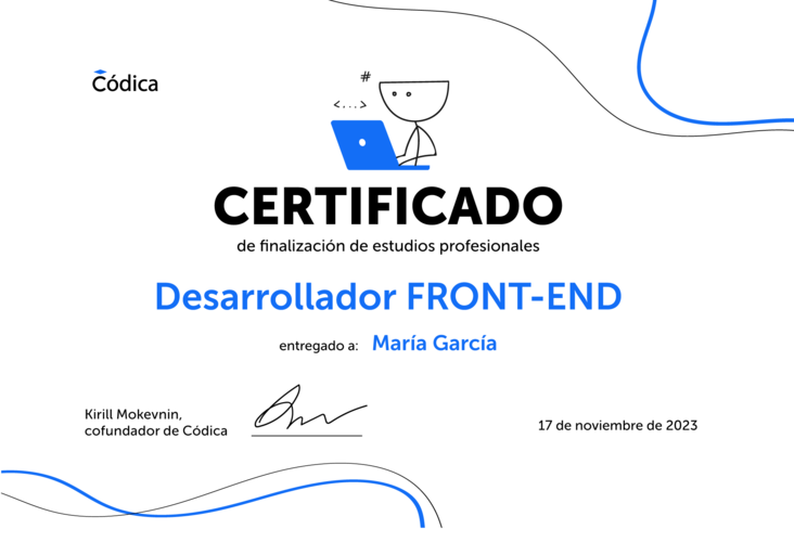 Curso de Desarrollador Front-end - cursos de formación online desde ...