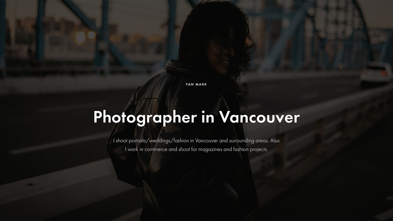 Yan Mark Photographer in Vancouver BC