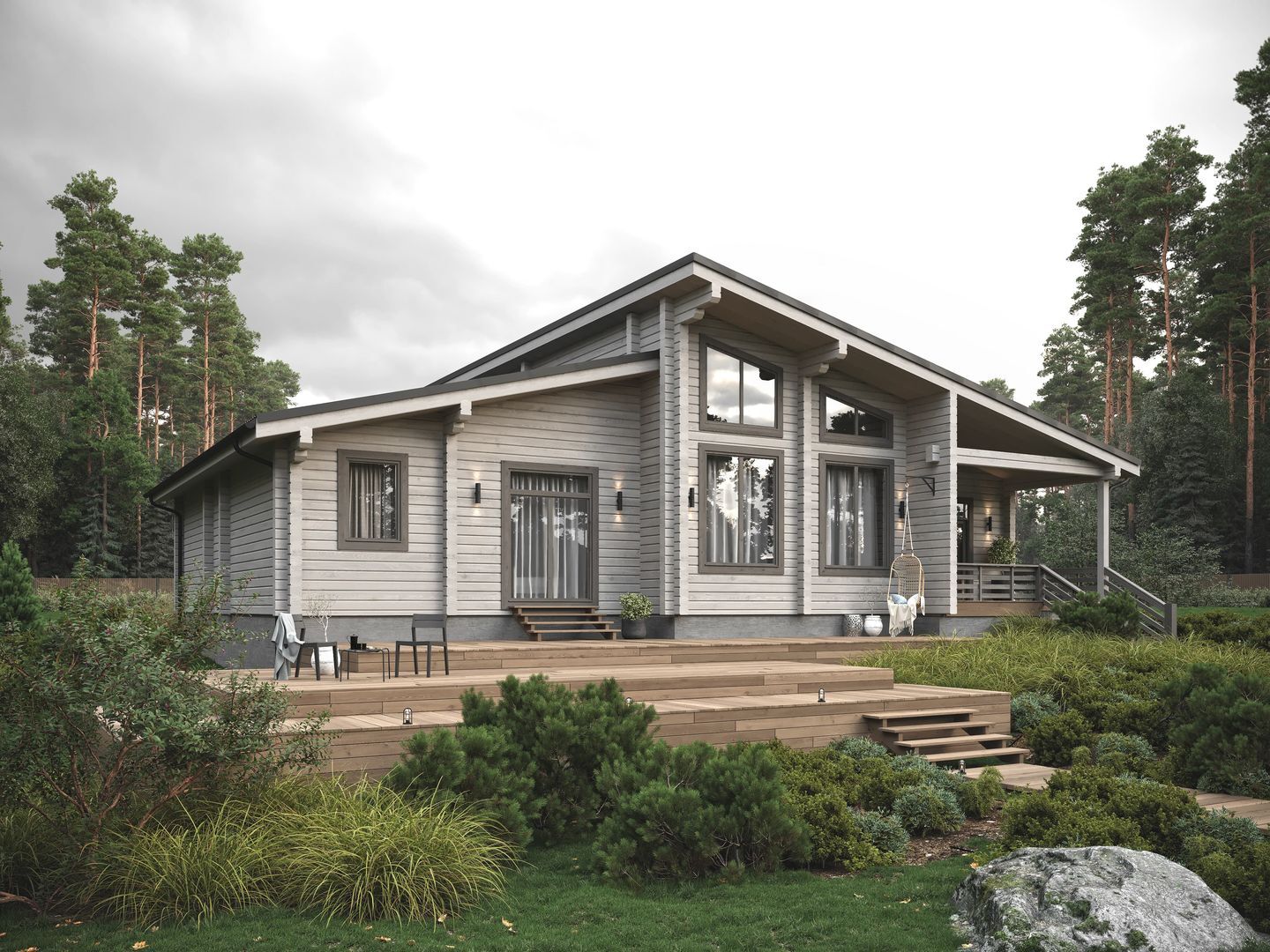 Florida prefabricated house kits | Prefab log home kit glulam in Miami ...