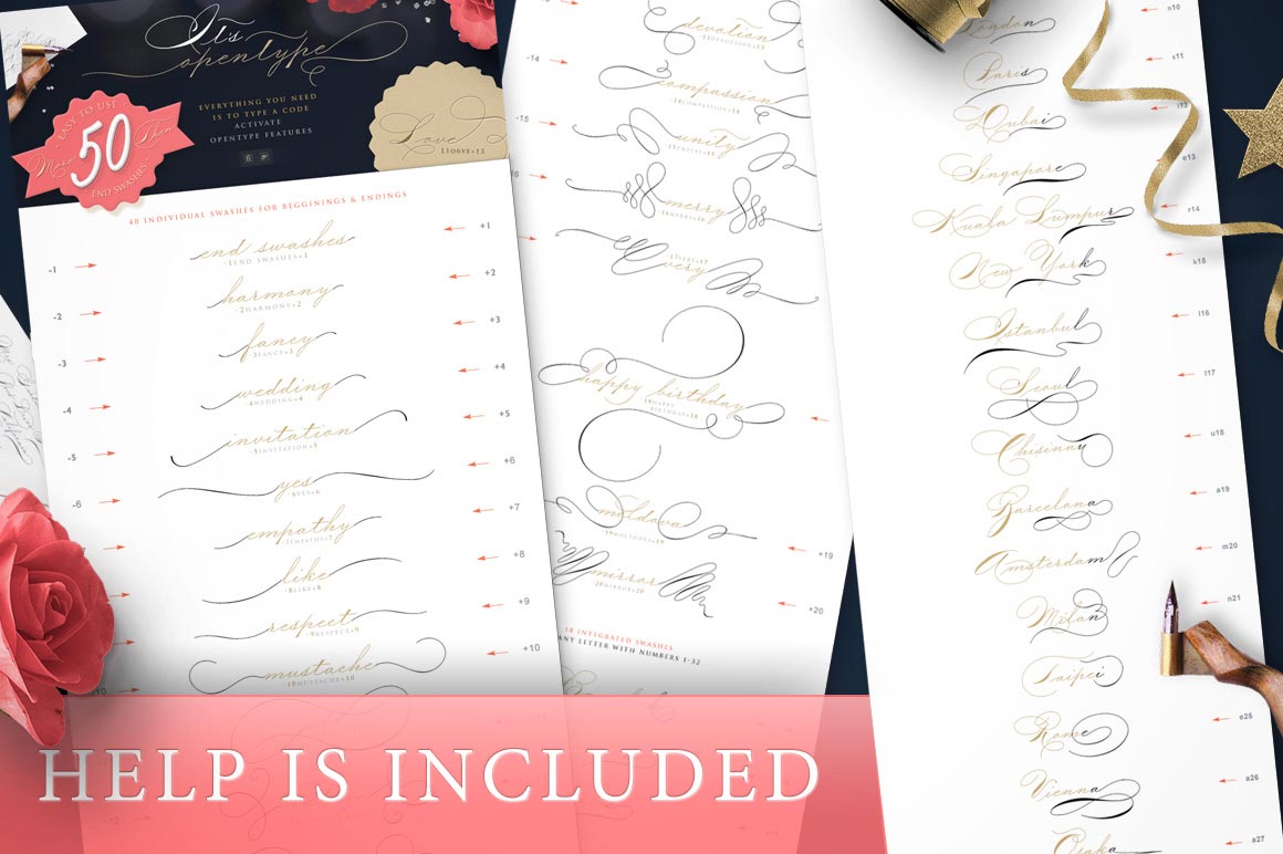 The Wedding Font | Script fonts - Blessed Print