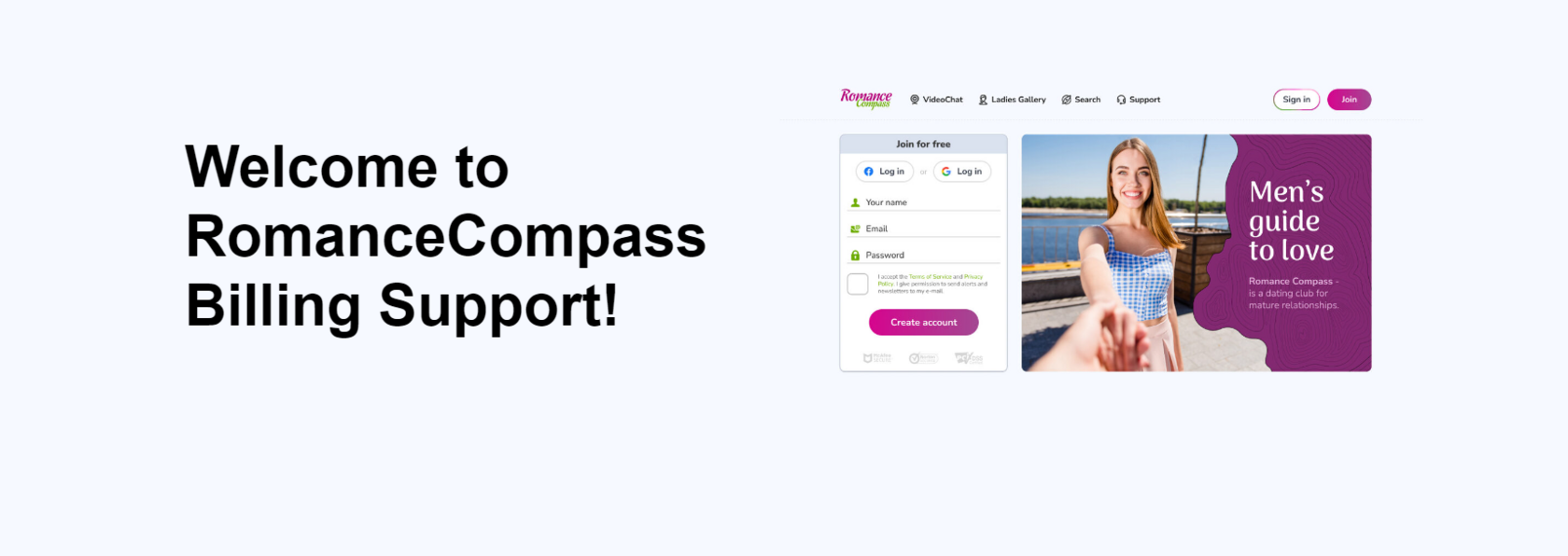 RomanceCompass Billing Support
