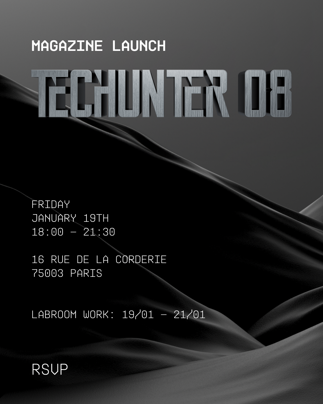 TECHUNTER 08 [Paris Launch Announcement]
