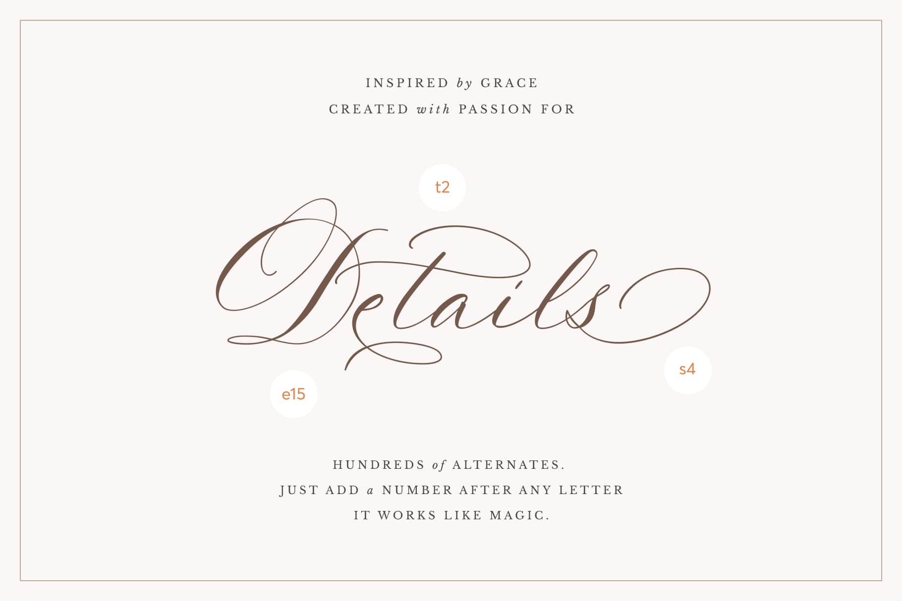 La Rumba Font | Handwritten Calligraphy by Blessed Print