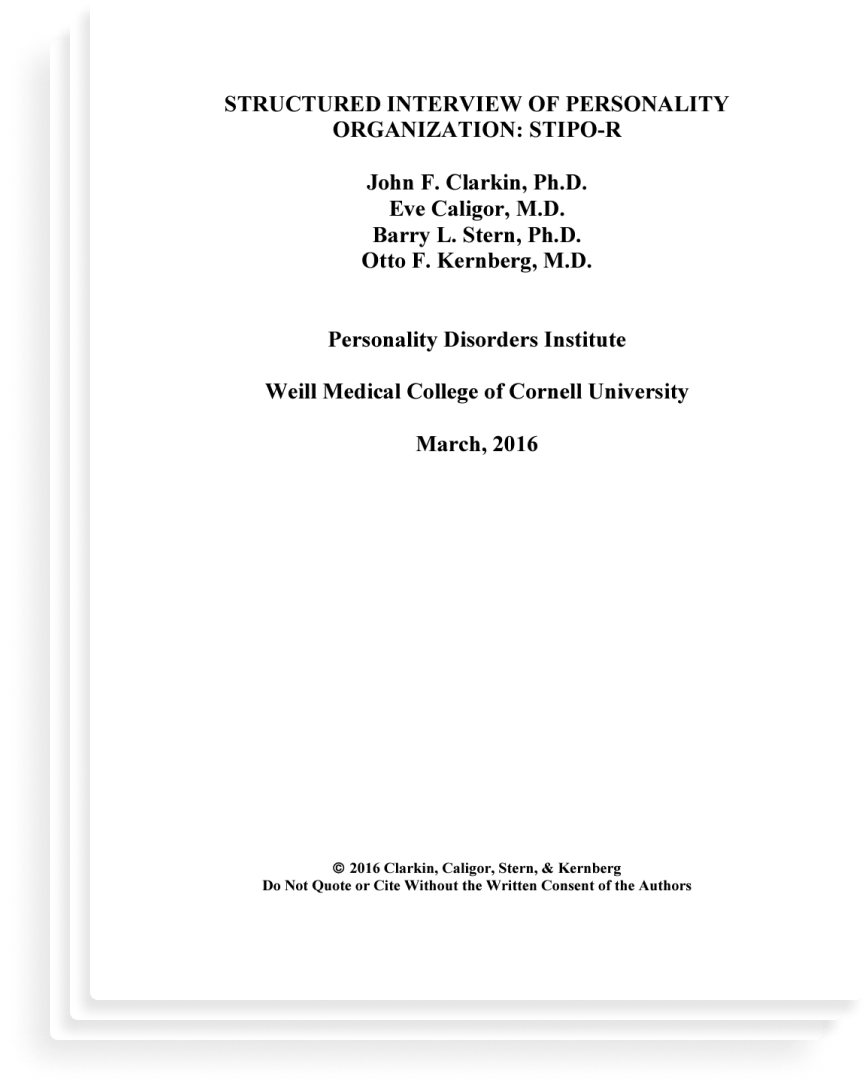 STIPO-R: Structured Interview Of Personality Organization-Revised