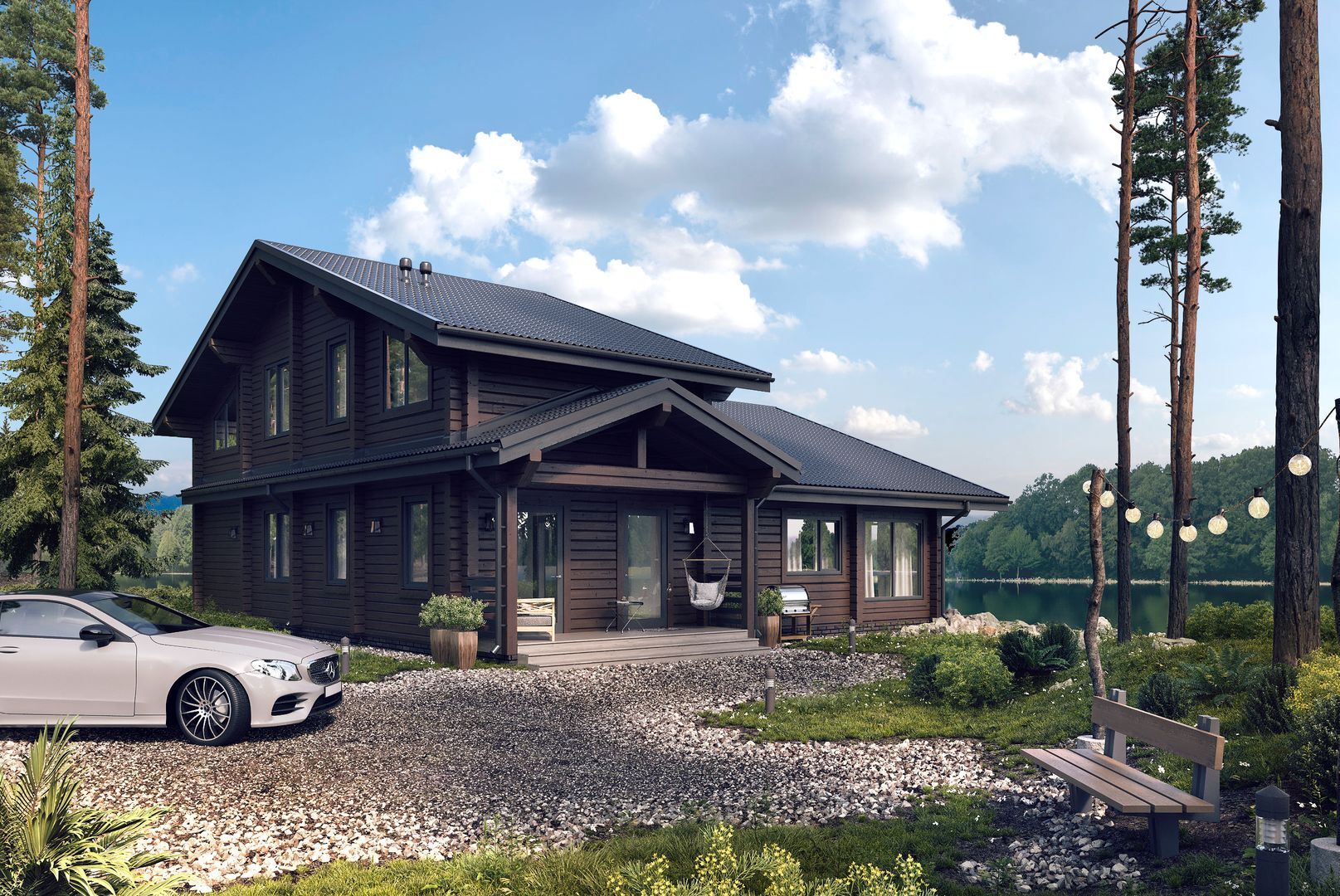 Texas Prefab Kit Homes | Prefab log home kit glulam - LogLuxe.eu