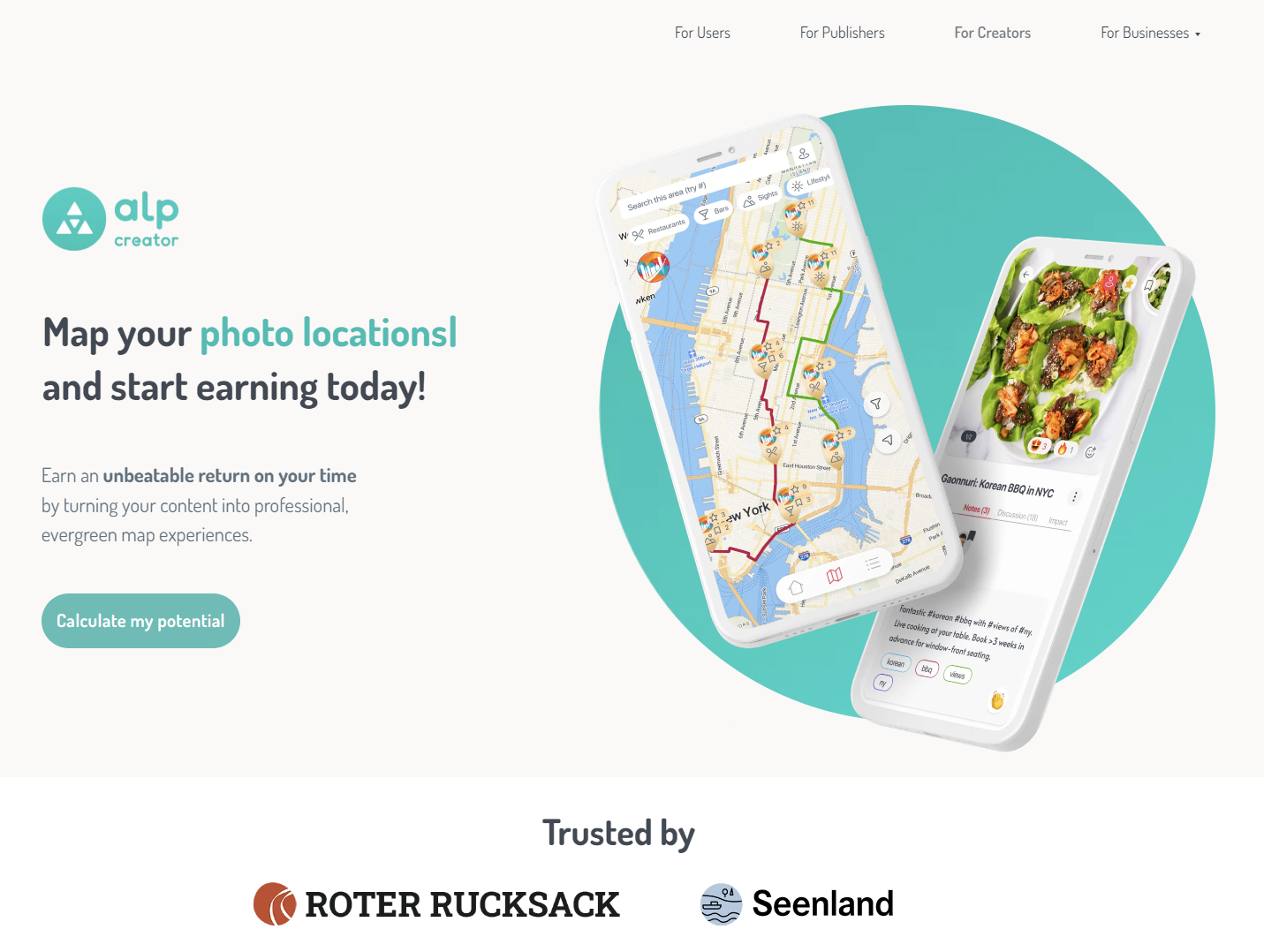 Alp Creators — Earn more with professional maps