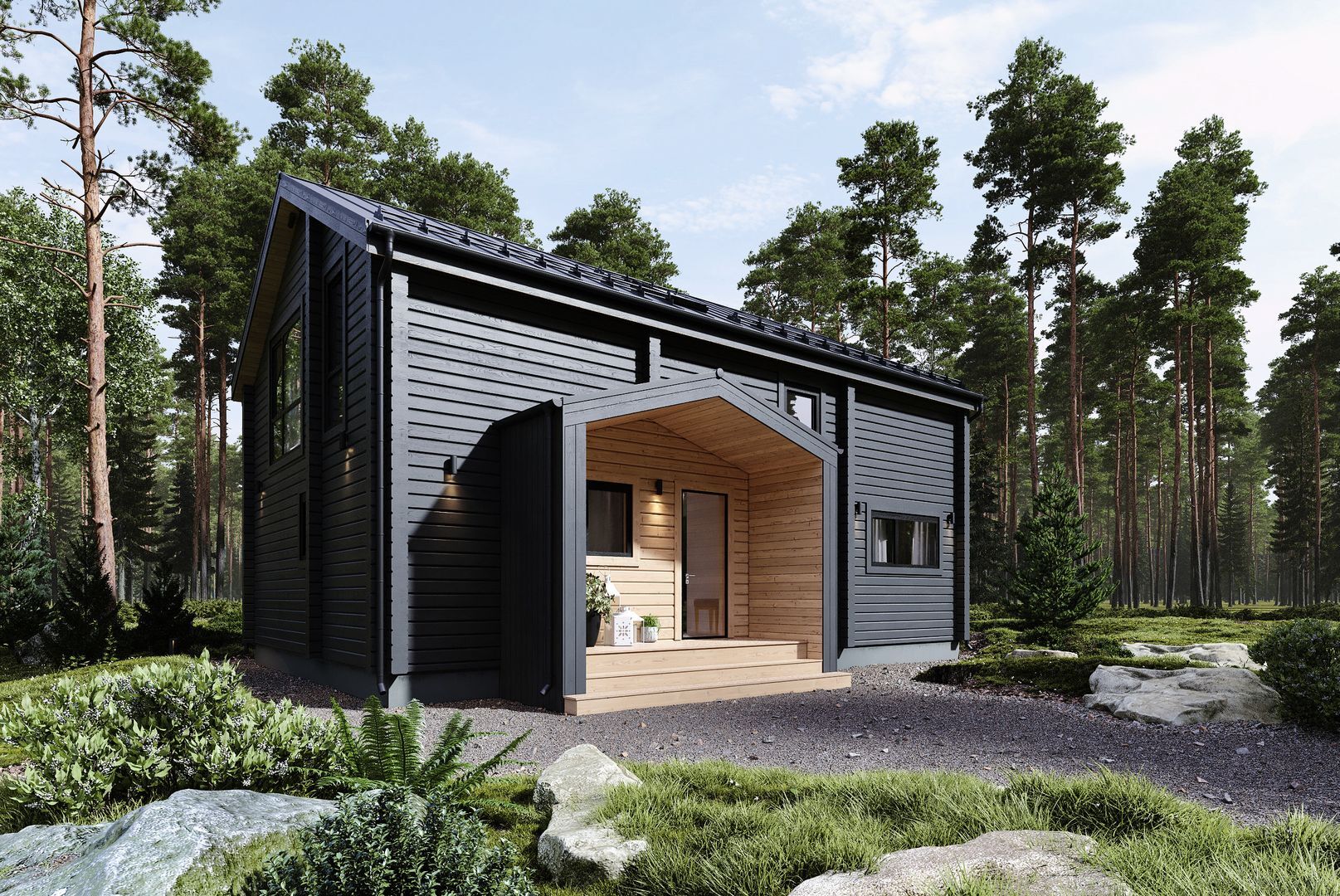 Prefab Kit Homes in Columbus, Ohio| Prefab log home kit glulam - LogLuxe.eu