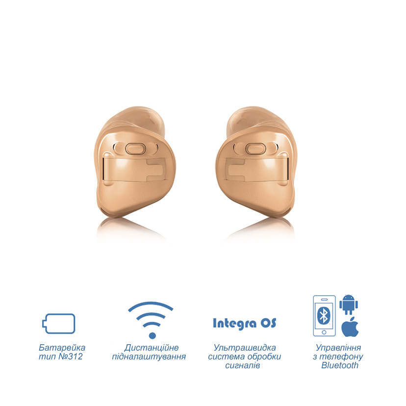 Внутрішньовушні слухові апарати Insera B-312 W ITC - купити в Києві й ...
