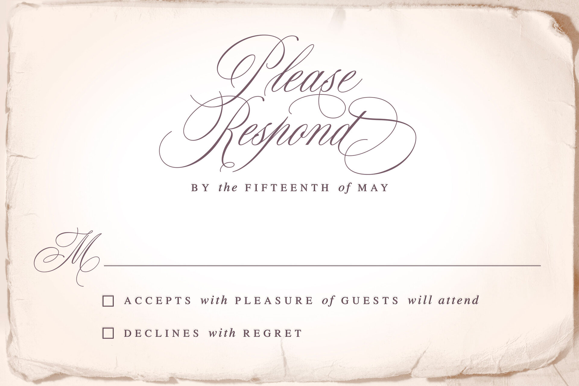 Juliette Font | Romantic wedding script by Blessed Print