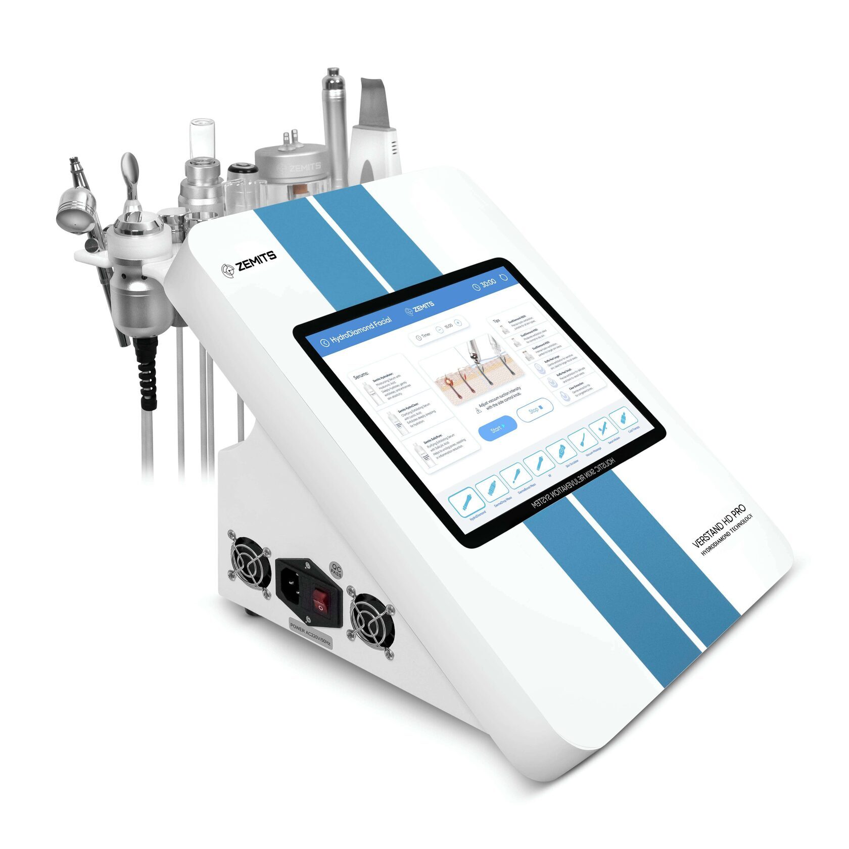Zemits Verstand HD PRO 8-in-1 system with HydroDiamond™ Technology