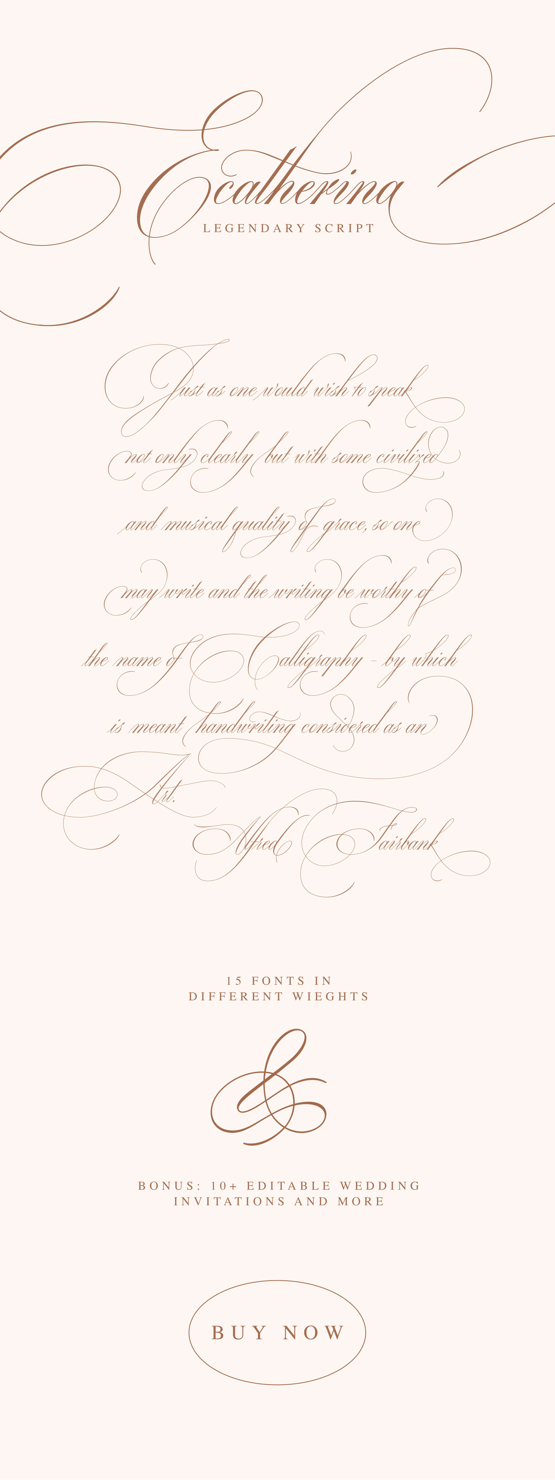 Ecatherina Font | Spencerian scripts - Blessed Print