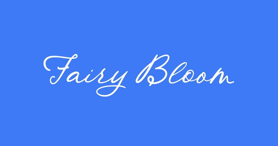 Fairy Bloom Font | Whimsical Handwritten Calligraphy by Blessed Print