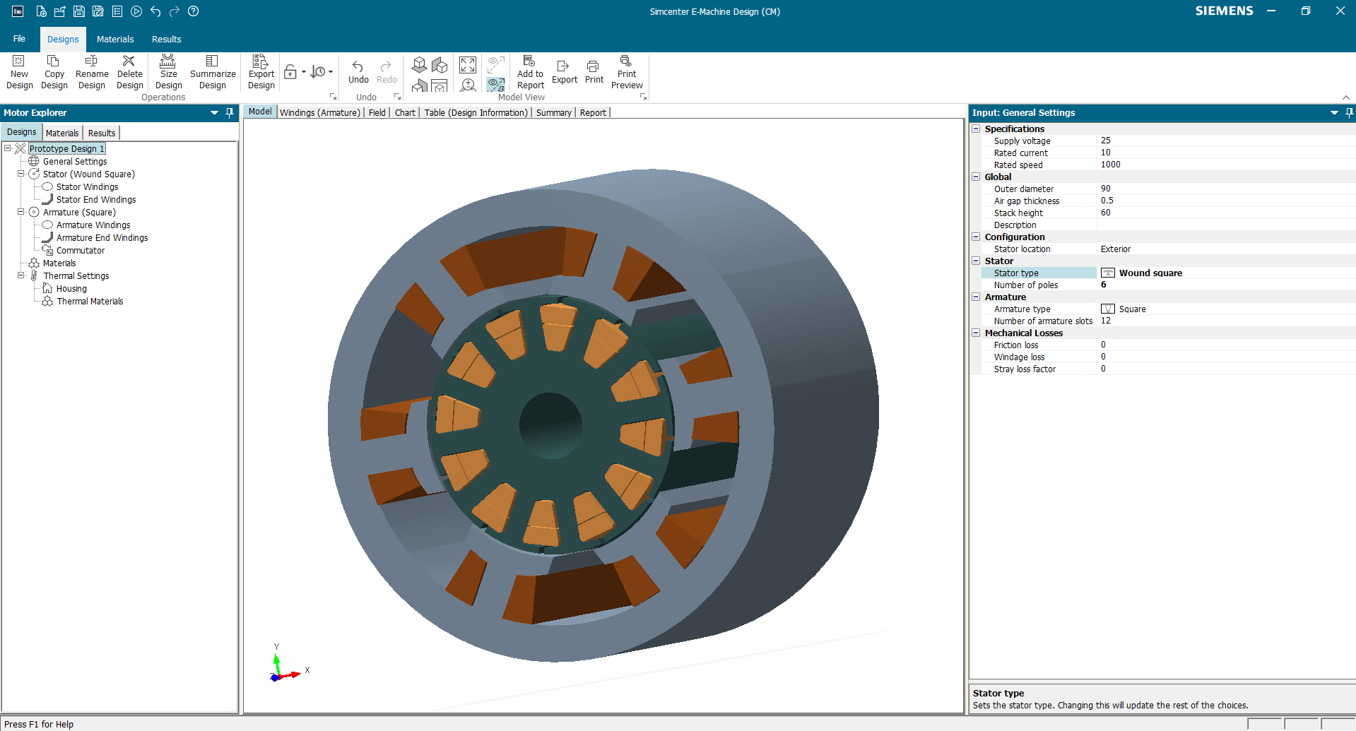 Simcenter E-Machine Design