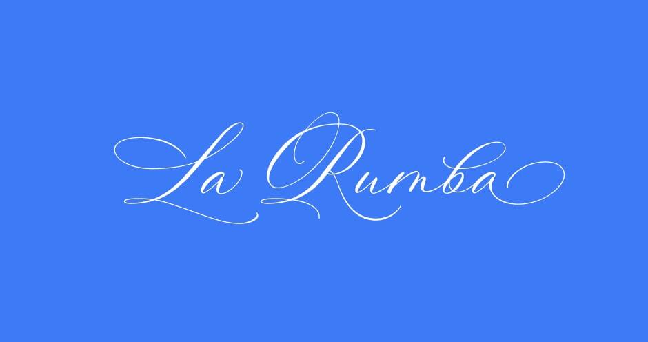 La Rumba Font | Handwritten Calligraphy by Blessed Print