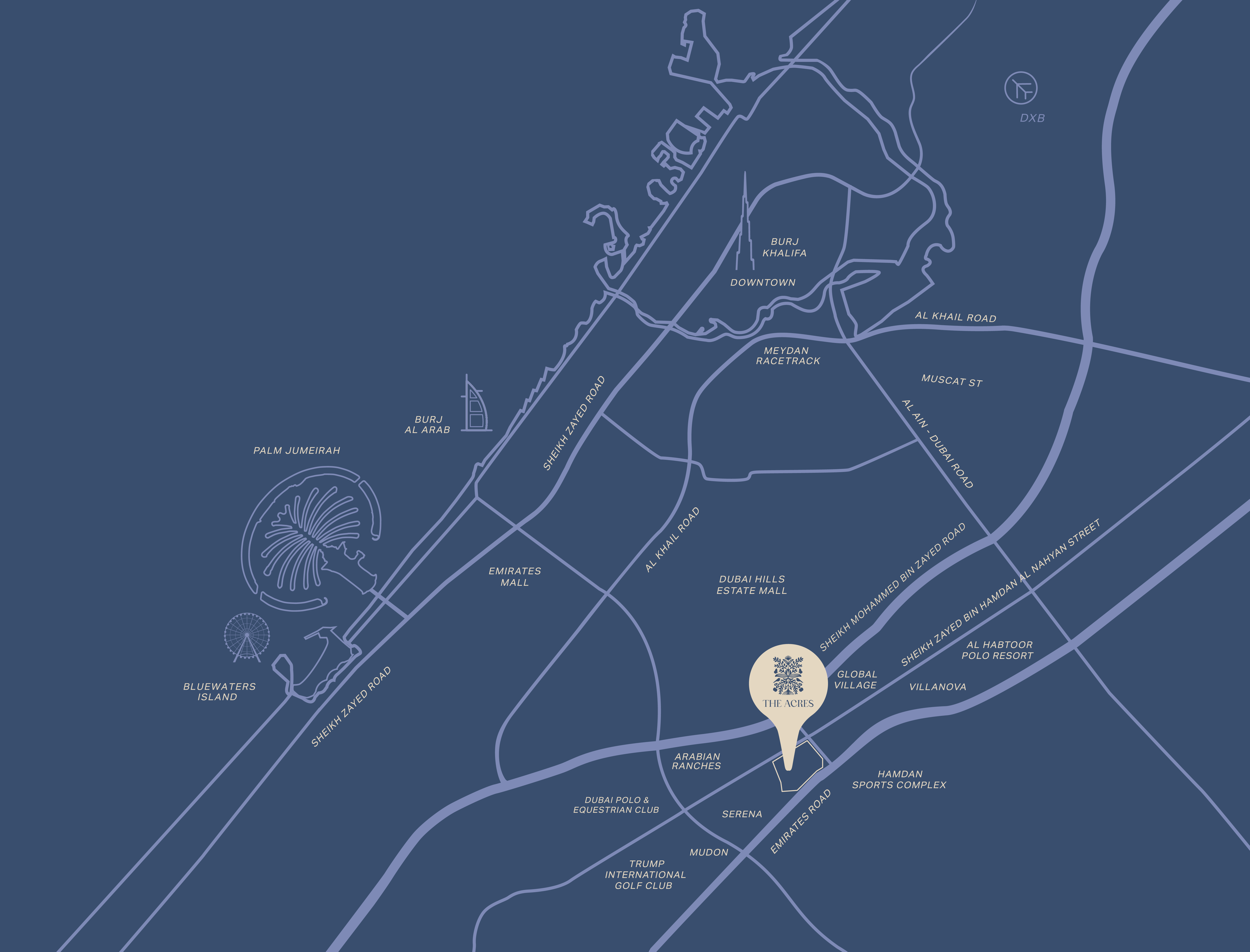 The Acres by Meraas | 3–7BR Lagoon Villas for Sale in Dubailand, Dubai