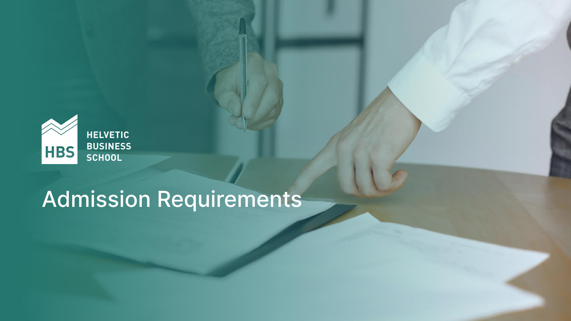 Admission Requirements - Helvetic Business School in Switzerland