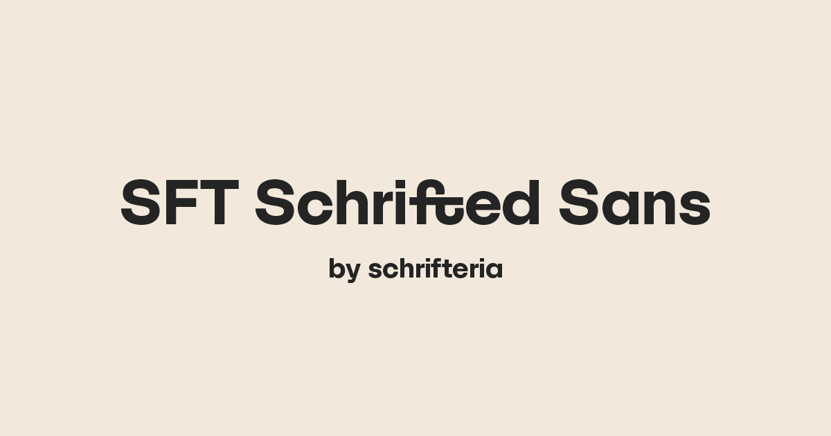 SFT Schrifted Sans