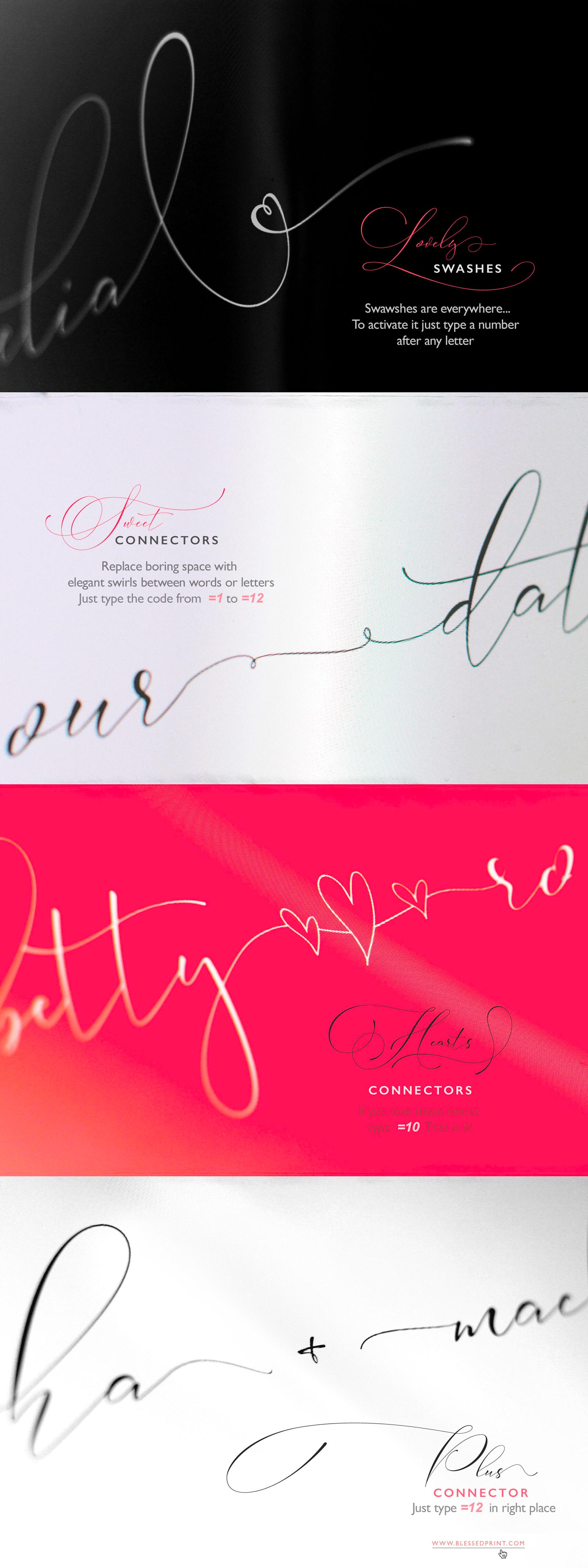 Sophia Font | Script fonts - Blessed Print