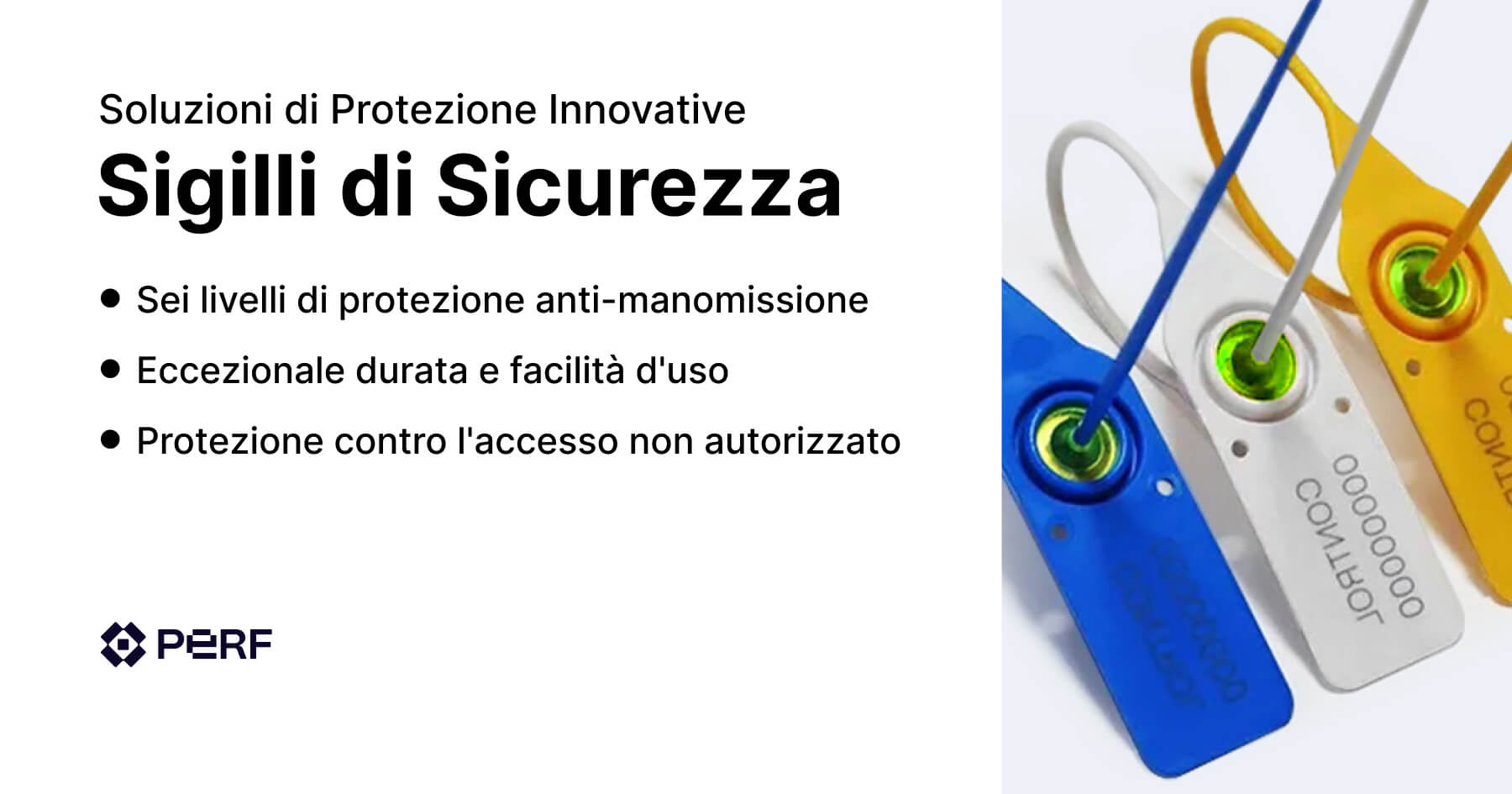 Sigilli di Sicurezza in Plastica per Contatori e Servizi, Sigilli di ...