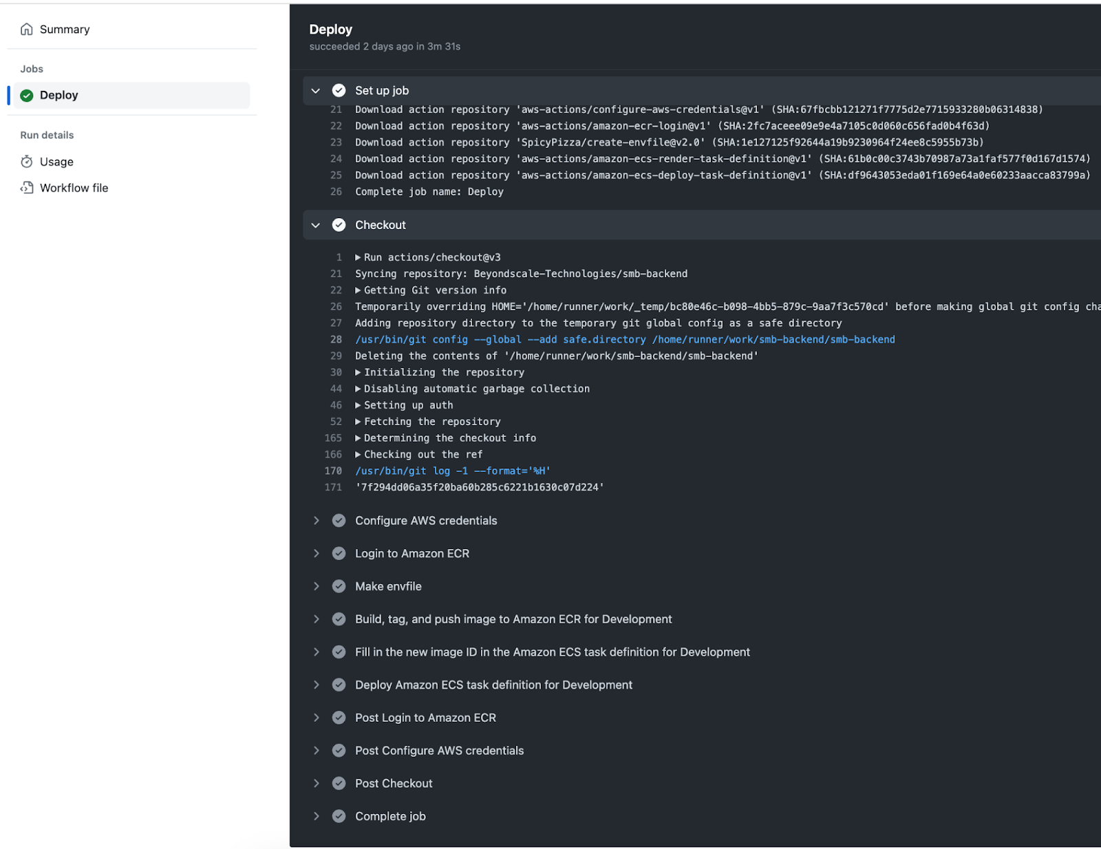 Deploy your application to AWS ECS in minutes using GitHub Pipelines