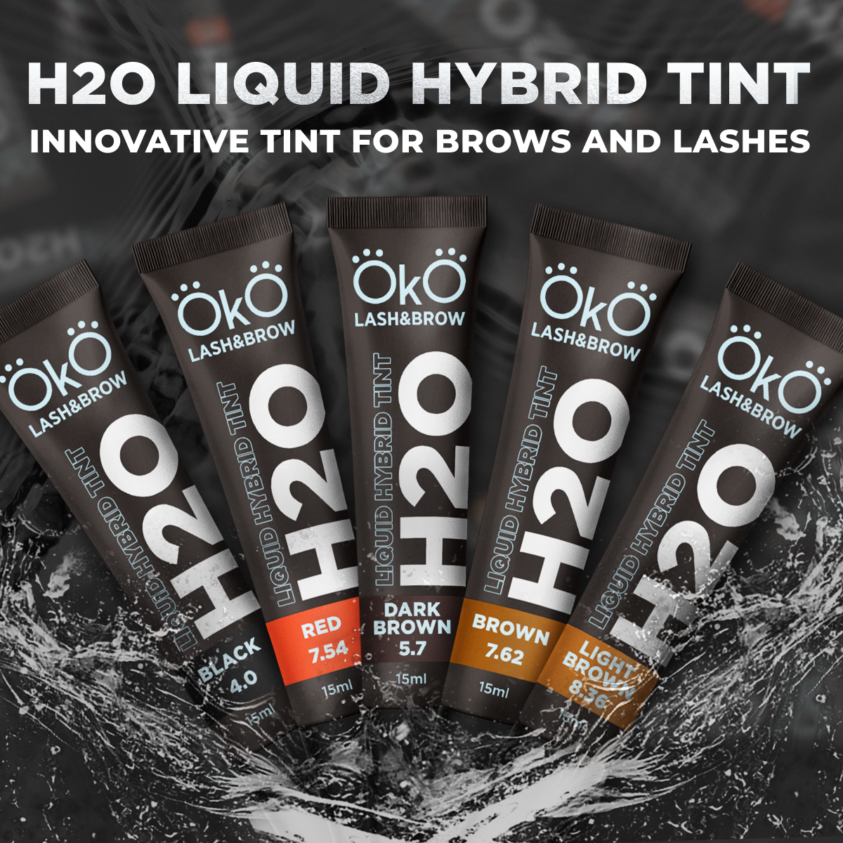 OKO - Farba do brwi i rzęs Liquid Hybrid Tint H20