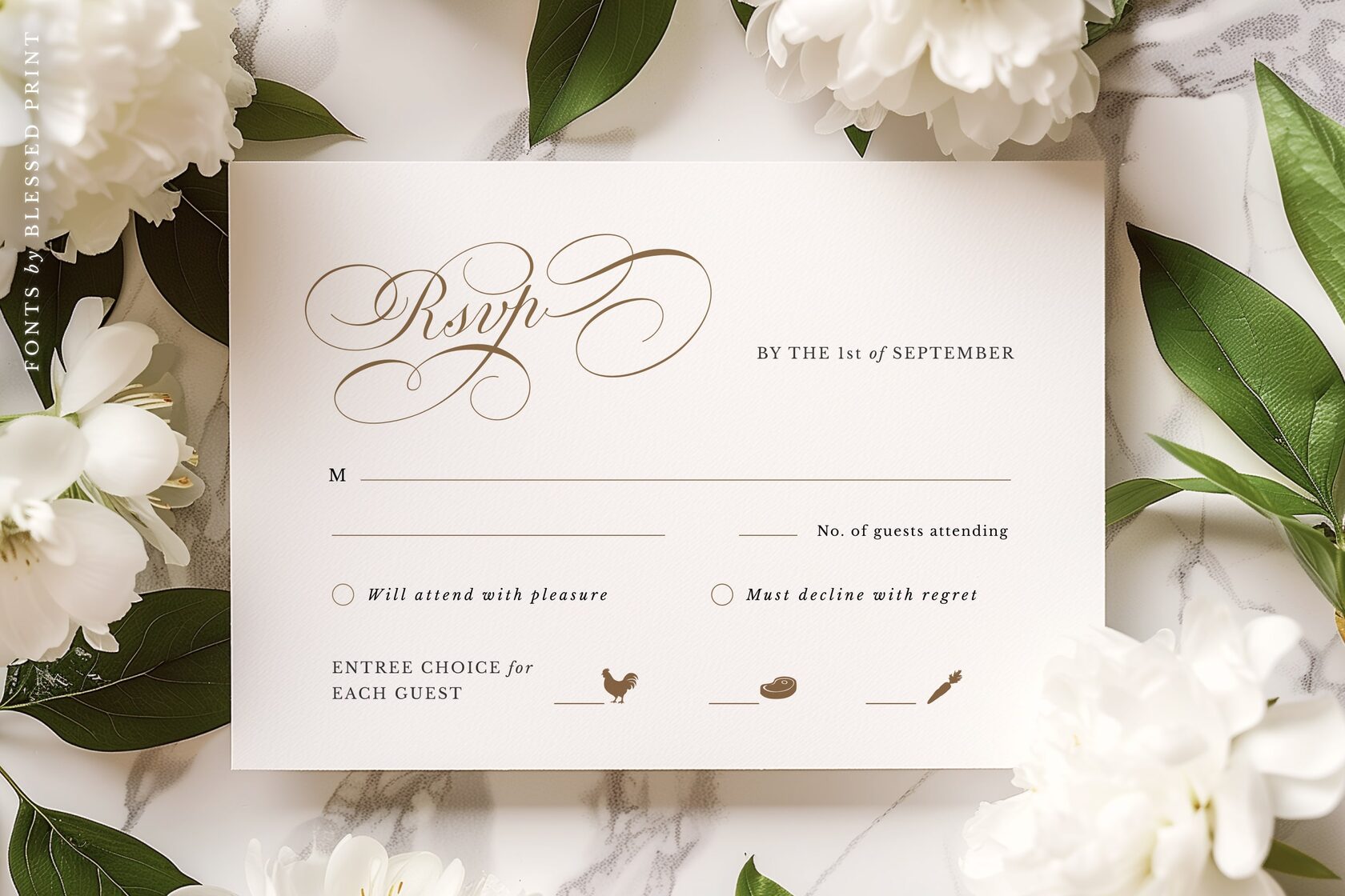 Beyond Perfection Script | Elegant Calligraphy by Blessed Print