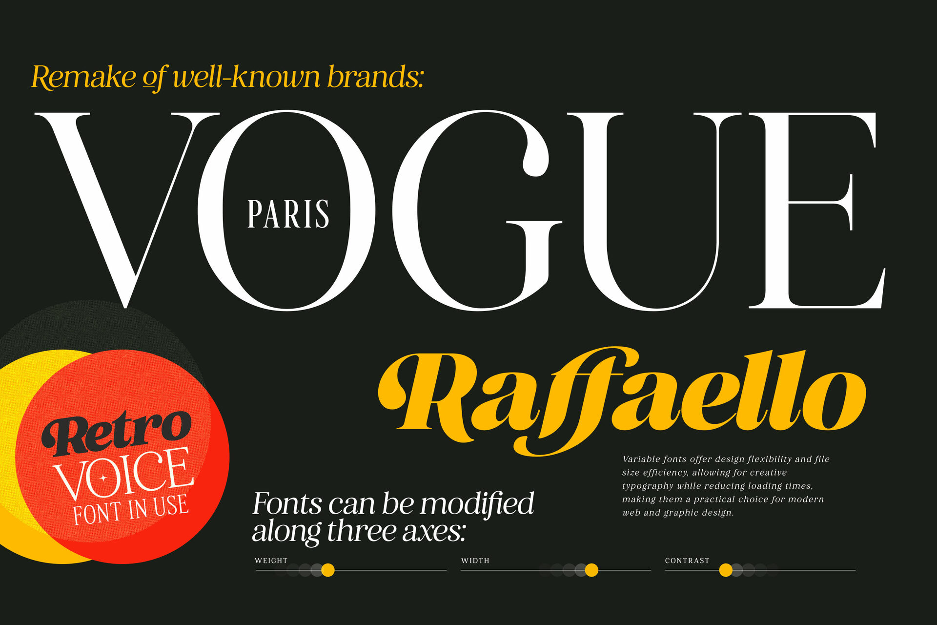 Retro Voice | Variable Serif Font by Blessed Print