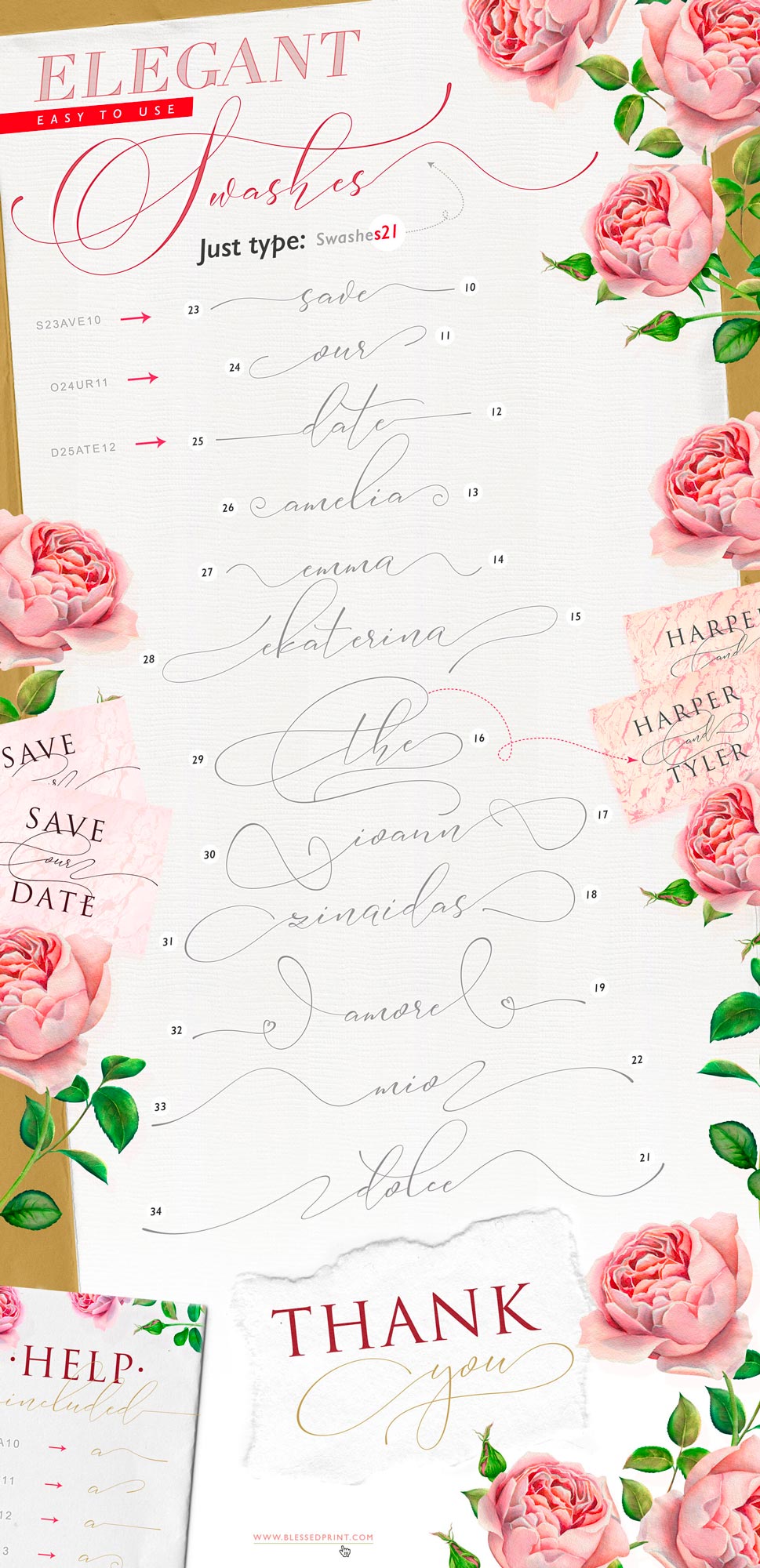 Sophia Font | Script fonts - Blessed Print