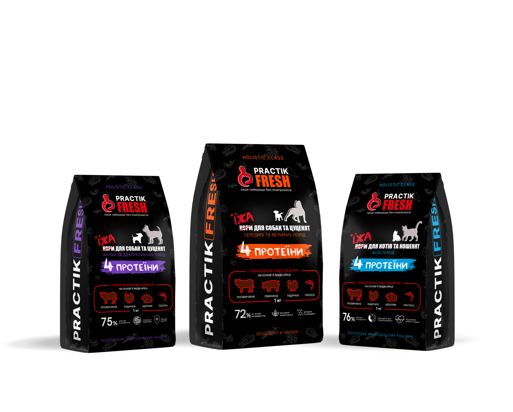 Корм для собак і котів холістик Practik Fresh купити в Україні