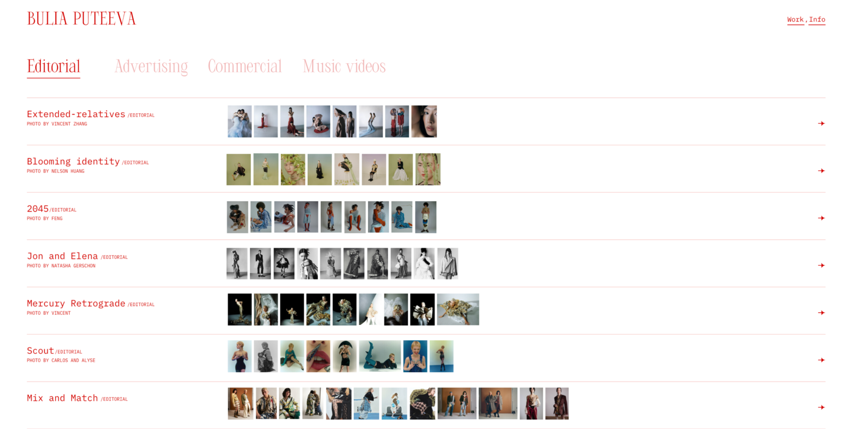 Bulia Puteeva / Work