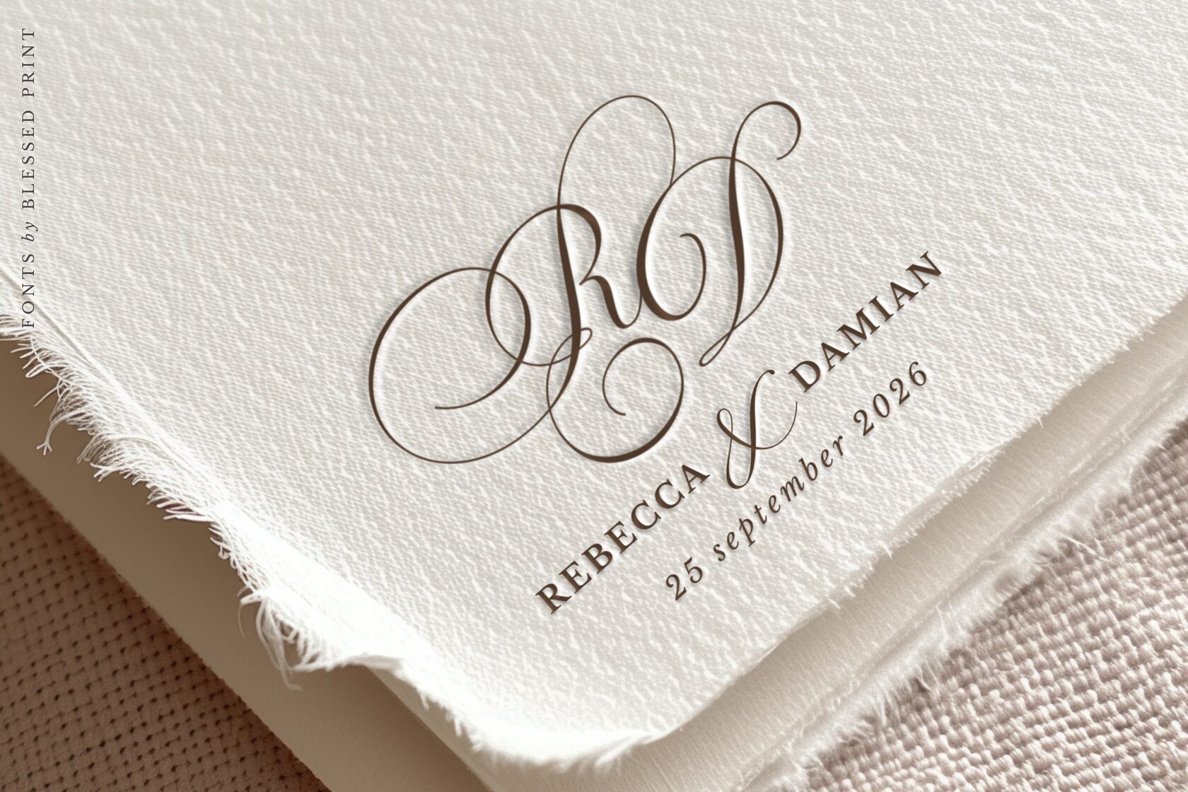 Beyond Perfection Script | Elegant Calligraphy by Blessed Print