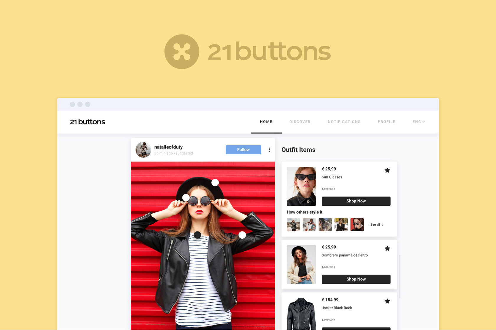 21 Buttons Redesign — Portfolio