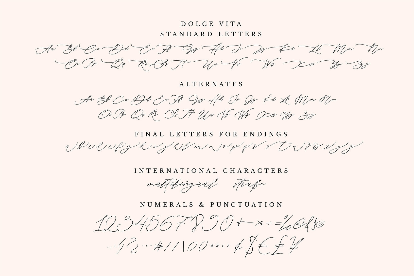 Dolce Vita Font | Script Fonts - Blessed Print