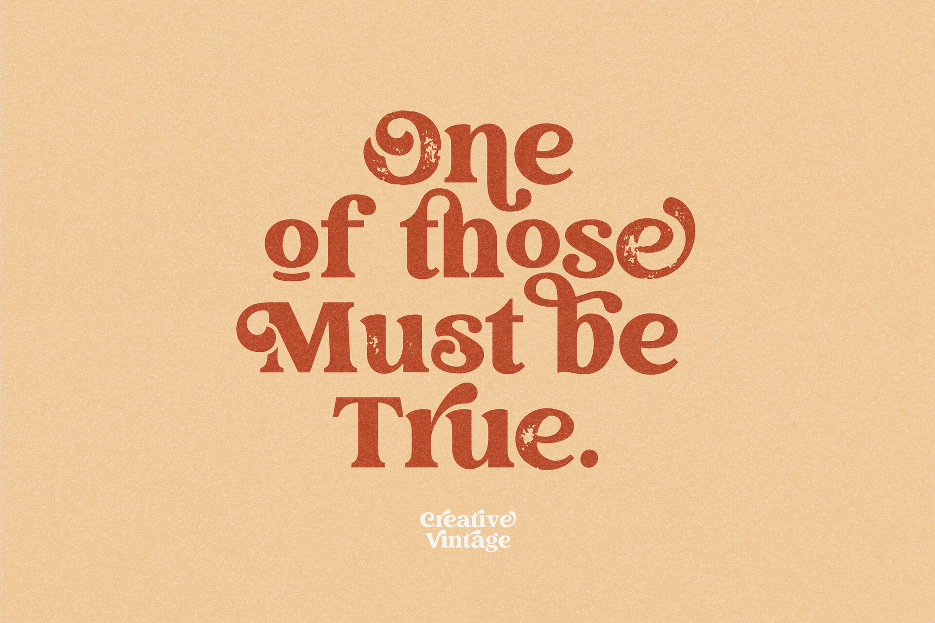 Creative Vintage Font | Serif Fonts - Blessed Print