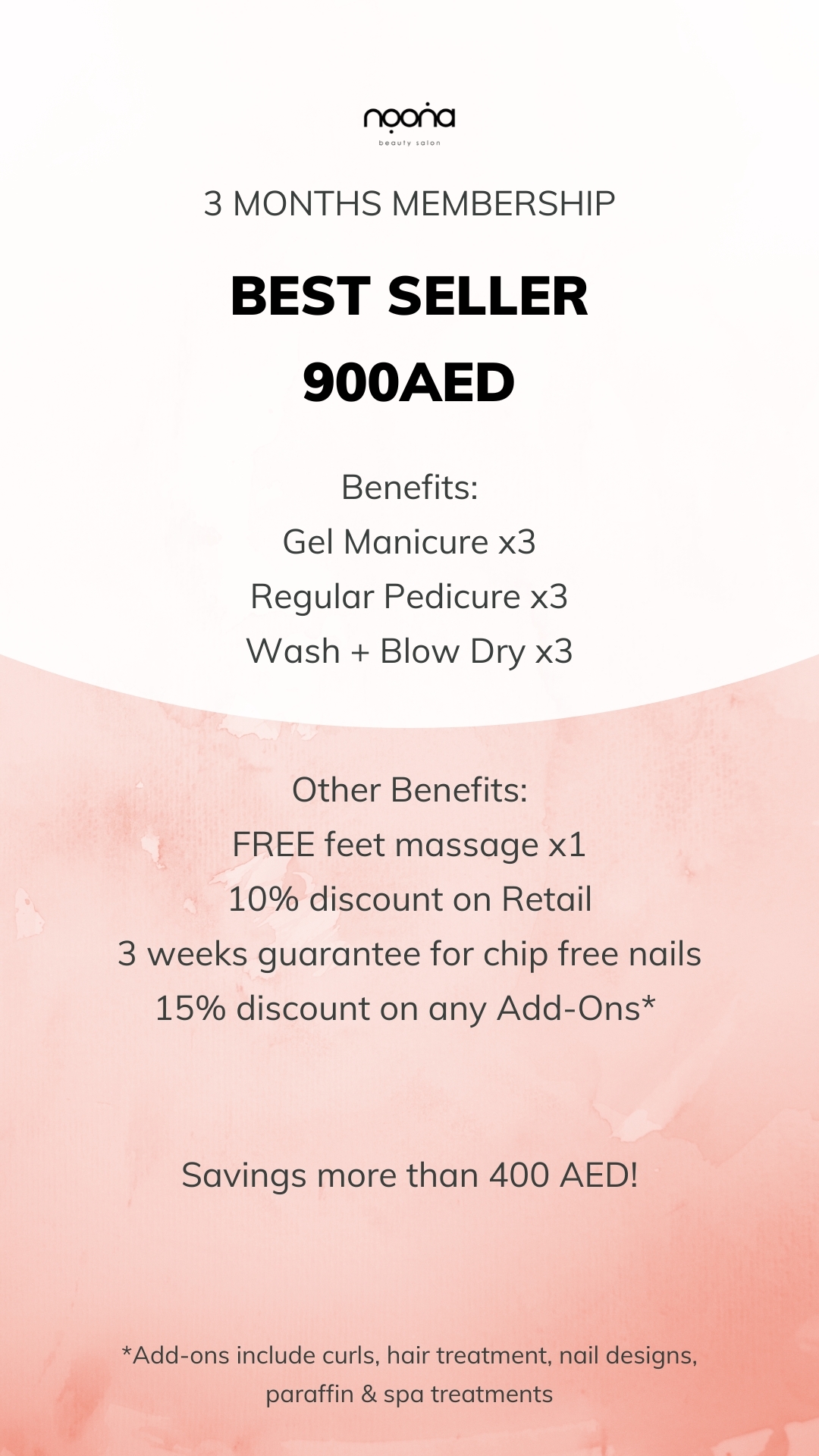 Noona Beauty Salon | Hair, Nail, Lashes & Massage Salon in JVC | Ladies ...