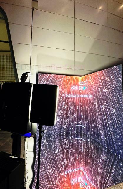 LED Video Corners Rental for Events and Exhibitions in UAE