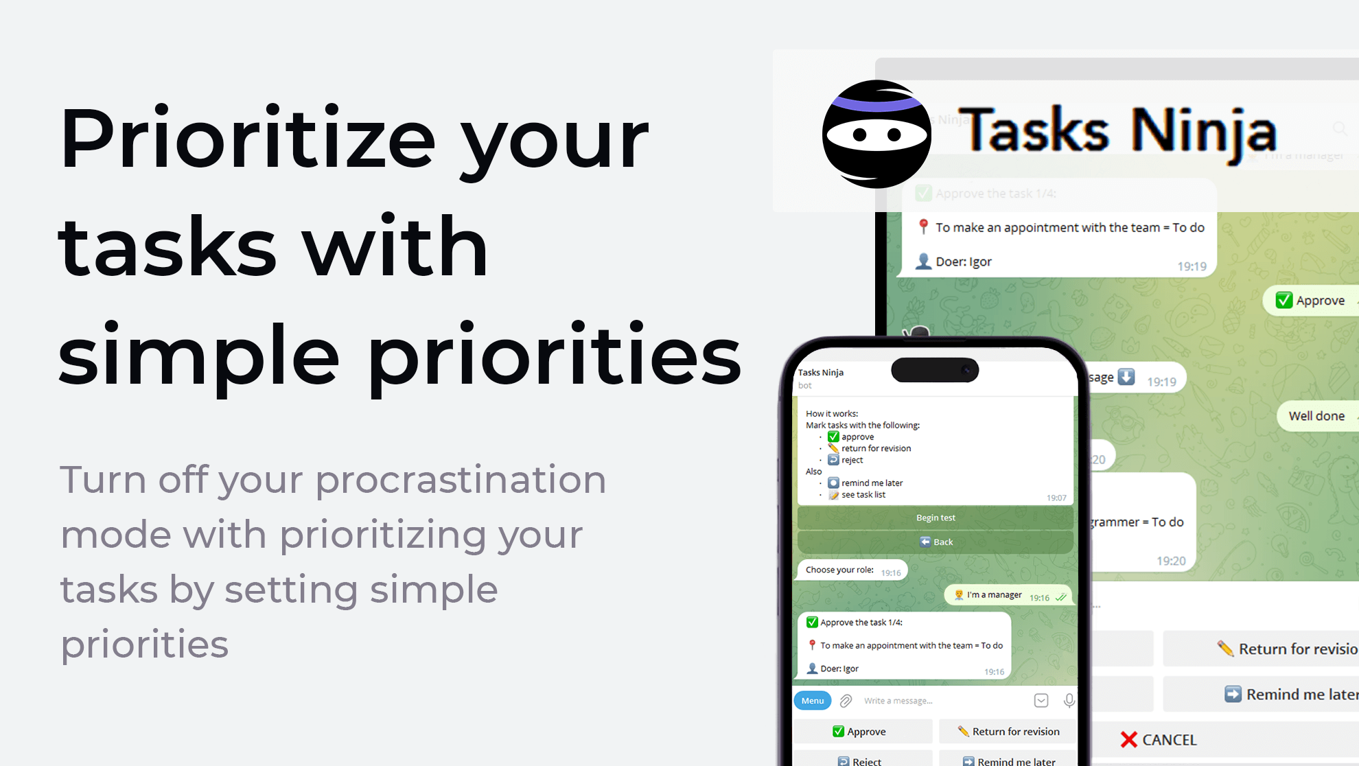 Simple priorities in Slack using Jira tasks - Tasks Ninja