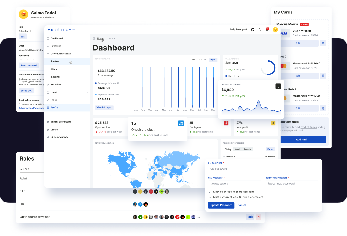 Open Source Vue 3 framework | Vue.js Admin Dashboard | Open source community