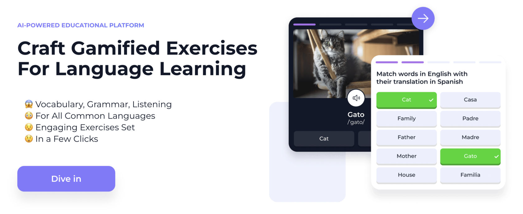 Inream AI: create your gamified exercises in a few clicks